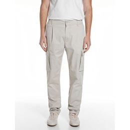 Replay Herren Chinohose &raquo;Adhann&laquo; aus Twill mit Cargotaschen, Tapered Fit beige 32, L&auml;nge 32
