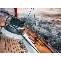 papermoon Fototapete &raquo;Sailing in Storm&laquo; glatt bunt Vlies B/L: 2m x 1,49m, Bahnen: 4 Stk.