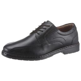 Josef Seibel Herren Schn&uuml;rschuh &raquo;Alastair&laquo; mit feinen Ziern&auml;hten, Freizeitschuh, Halbschuh, Schn&uuml;rschuh schwarz 41