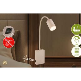 Briloner Leuchten LED Leselampe &raquo;SMOOTH&laquo; LED-Modul 1 Stk. 7x51x4,5 cm, Schlafzimmer, Kinderzimmer 1, H: 51cm, 1 Stk.