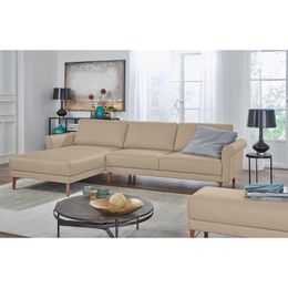 Creation BY ROLF BENZ Ecksofa &raquo;CR.450, Designecksofa, Polsterecke, L-Form, 282/178 cm (B/T)&laquo; abgerundete Armlehne Schnecke, modern Landhaus, Leder 