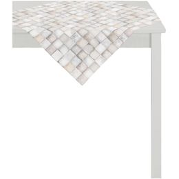 Apelt Mitteldecke &raquo;1106 Herbstzeit, Herbstdeko, Herbst&laquo; Digitaldruck beige Baumwolle B/L: 100cm x 100cm, 1 Stk., quadratisch
