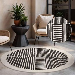 Ted Baker Teppich &raquo;Bounds, Wendeteppich&laquo; rund 8 mm H&ouml;he Designteppich, Wetterfest, Pflegeleicht, Modern, Wohnzimmer, Terrasse Polypropylen &Oslash; 160cm 1 Stk., 8mm, 
