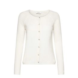 rosemunde Damen rosemunde Strickjacke &raquo;Laica cardigan mit Wolle und Kaschmir&laquo; mit Rundhalsausschnitt, Woll-Kaschmir-Mix wei&szlig; XL