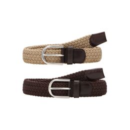 ABOUT YOU G&uuml;rtel 'Justin' Herren Gr&ouml;&szlig;e 95 sand / braun / schoko
