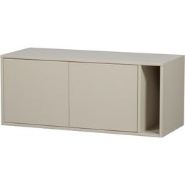 Woood Lowboard &raquo;Settle Down FSC -Kiefernholz mit Druckmechanismus, H45 x B108 x T44 cm&laquo; Kabel&ouml;ffnung, beidseitig montierbar, Schutzlackiert, 