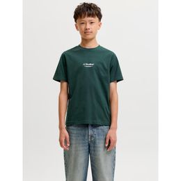 Jack & Jones Jack & Jones Junior Jungen Rundhalsshirt &raquo;JJESOHO TEE SS CREW NECK NOOS JNR&laquo; Baumwolle, locker geschnitten gr&uuml;n 152