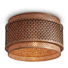 GOOD&MOJO Deckenleuchte &raquo;BHUTAN&laquo; E27 1 Stk. braun 1, &Oslash; 40cm H: 25cm, 1 Stk.