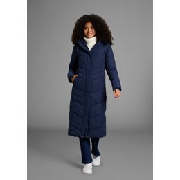 Kangaroos Damen Steppmantel, blau, Gr. 34, unifarben mit Farbeinsatz, Web, Obermaterial: 100% Polyester. Futter: 100% Polyester. Wattierung: 100%