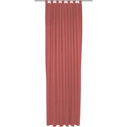 Adam Vorhang &raquo;Uni Collection light&laquo; Schlaufen 1 Stk. tlg. aus 100% Bio-Baumwolle rot Baumwolle (Bio-Baumwolle) 355cm, Schlaufen, 142cm