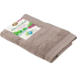 G&ouml;zze Badetuch &raquo;Uni Recycelt&laquo; Uni Farben, 100% recycelten Materialien grau Frottier, Obermaterial: 65% Baumwolle, 35% Polyester B/L: 70cmx140cm, 1 Stk., 