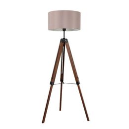 Eglo Stehlampe &raquo;LANTADA&laquo; E27 1 Stk. Stehlampe, mit Schalter, FSC zertifiziert, E27 braun 1, &Oslash; 45cm H: 150cm, 1 Stk.