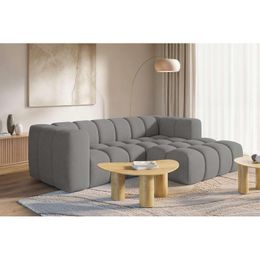 homsy by Ana Johnson Ecksofa &raquo;&raquo;L&laquo; BOUBELLE L-Form, Design-Sofa, Bubble-Optik, Breite 247 cm&laquo; hoher Sitzkomfort dank Wellenunterfederung, L Sitztiefe 