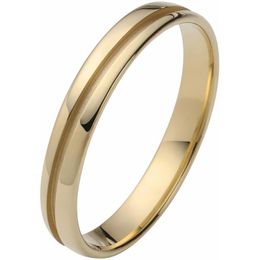 Firetti Unisex Trauring &raquo;Schmuck Geschenk Gold 375 Hochzeit Ehering "LIEBE"&laquo; Made in Germany, wahlweise mit oder ohne Brillanten gold 19, ohne 