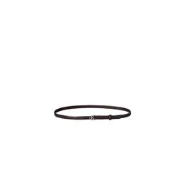 Calvin Klein Damen Lederg&uuml;rtel &raquo;ROUND CK BUCKLE 15MM BELT SMOOTH&laquo; Gr&ouml;&szlig;enverstellbar mit Metallschlie&szlig;e 105