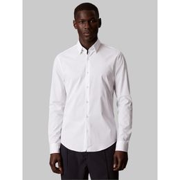 Calvin Klein Herren Businesshemd &raquo;XSLIM ESNTL POPLIN NOS STR SLD&laquo; Mit Rundhalsausschnitt wei&szlig; 41, N-Gr