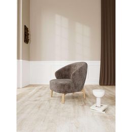 ACTONA GROUP Polsterstuhl &raquo;Relaxsessel, Polstersessel&laquo; () Stuhl, braun, 77.5x78x78cm grau Stoff B/H/T: 77,5cm x 78cm x 78cm