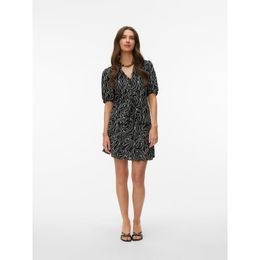 V&eacute;ro Moda Vero Moda Damen Kurzarmbluse &raquo;VMEASY JOY 2/4 V-NECK FRILL TOP WVN&laquo; Viskose, normal geschnitten M