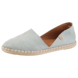 VERBENAS Damen VERBENAS Espadrille Strandschuh, Sommerschuh, Loafer aus Veloursleder 35