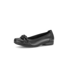 Gabor Damen Ballerina Blockabsatz, Basicschuh, Businesschuh mit Knoten-Detail, Weite G 35