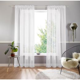 OTTO home Gardine &raquo;Ari&laquo; Multifunktionsband 1 Stk. tlg. Bestseller mit 4,5-Sterne-Bewertung wei&szlig; Voile, Polyester 145cm, Multifunktionsband, 140cm