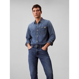 Calvin Klein Jeans Herren Slim-fit-Jeans Slim fit mit Taschen blau 40, L&auml;nge 32
