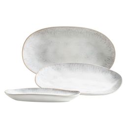 M&auml;ser M&Auml;SER Servierplatte &raquo;Frozen, Servierplatten-Set, Steinzeug&laquo; Steinzeug Einheitsgr&ouml;&szlig;e
