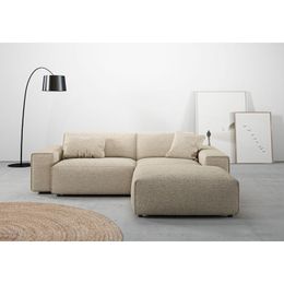 Home Affaire Ecksofa &raquo;Glimminge L-Form auch in Breitcord, Feincord + Easy care-Bezug,&laquo; Breite 234, Zierkissen beige 96% Polyester, 4% Polyacryl B/H/T: