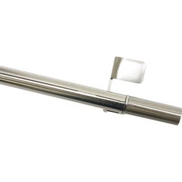 Gardinia Scheibenstange &raquo;Klemmstange Filigrano Zylinder&laquo; &Oslash; 10 mm ausziehbar Serie Press&Go silber L: 30cm - 50cm &Oslash; 10mm