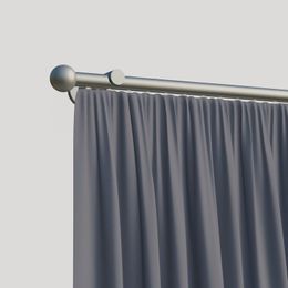 Indeko Gardinenstange &raquo;Colombes&laquo; &Oslash; 16 mm 1 l&auml;ufig-l&auml;ufig Wunschma&szlig;l&auml;nge Innenlauf Komplett-Set inkl. Gleitern und Montagematerial Aluminium B/L: 320cm