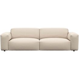 FLEXLUX 3-Sitzer &raquo;Lucera Sofa, super bequem durch hochwertigen Sitzaufbau mit Kaltschaum&laquo; modern & anschmiegsam, Designsofa wei&szlig; 100% Echteder B/H/T: 