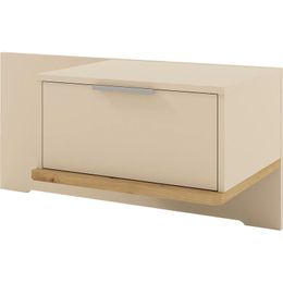 Musterring Nachtschrank &raquo;Isabelle&laquo; verschiedene Farben, Unterboden in Eiche, Ma&szlig;e B50/90 x H43 x T47 cm beige Holzwerkstoff Champagner-Dekor, B/H/T: 90cm x 43cm 