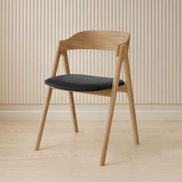 Stuhl &raquo;Mette by Hammel&laquo; () 1 Stk.Massivholz, gepolsterte Sitzfl&auml;che, versch. Farbvarianten Leder, Massivholz B/H/T: 52cm x 75cm x 54cm, 1 Stk., 