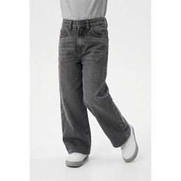 Tom Tailor M&auml;dchen Tom Tailor Weite Jeans im 5-Pocket-Style grau 170, N-Gr