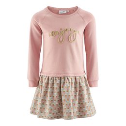 happy girls Kleid M&auml;dchen Gr&ouml;&szlig;e 110/116 karamell / gold / hellgrau / rosa