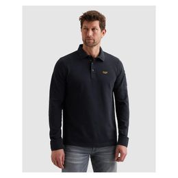 PME-Legend Pme Legend Herren PME LEGEND Langarm-Poloshirt mit Logo Stickerei schwarz 3XL