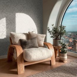 Livingwalls living walls Vliestapete &raquo;Vibes & Styles Fee &ndash; Wild Free Vliestapete&laquo; floral leicht strukturiert Filigranes Gr&auml;serdesign mit feinen Linien und 