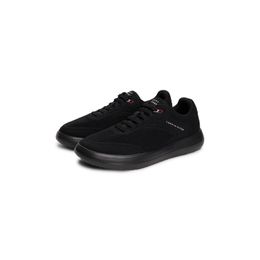 Tommy Hilfiger Herren Sneaker &raquo;TH MODERN LIGHTCUP KNIT&laquo; Freizeitschuh, Halbschuh, Schn&uuml;rschuh mit Logoschriftz&uuml;gen schwarz 46