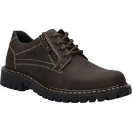 Josef Seibel Herren Schn&uuml;rschuh &raquo;Chance 45&laquo; Halbschuh mit wasserabweisender Tex-Ausstattung, G-Weite braun 42