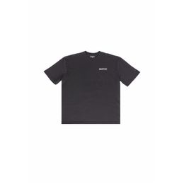 DROPSIZE Herren T-Shirt "Dropsize HEAVY OVERSIZED ROSES DOVE T-SHIRT", schwarz, Gr. S, bedruckt, 100% Baumwolle, Shirts