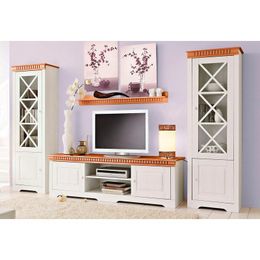 OTTO home Wohnwand &raquo;Lisa&laquo; Set, 3 Stk. tlg. wei&szlig; Massivholz B/H/T: 295cmcm