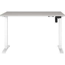 Germania Schreibtisch &raquo;Boras&laquo; Breite 120/140/160/180 cm, Metallgestell, elektrisch h&ouml;henverstellbar wei&szlig; B/H/T: 120cm x 120cm x 80cm, Gestellfarbe 