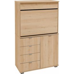 Priess Sekret&auml;r &raquo;Ahaus&laquo; braun B/H/T: 82cm x 139cm x 38cm