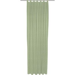 WIRTH Vorhang &raquo;Trondheim B&laquo; Schlaufen 1 Stk. tlg. nach Ma&szlig; gr&uuml;n Polyacryl 205cm, Schlaufen, 132cm