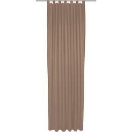 Adam Vorhang &raquo;Uni Collection&laquo; Schlaufen 1 Stk. tlg. Blickdichter aus 100% Bio-Baumwolle braun Baumwolle (Bio-Baumwolle) 205cm, Schlaufen, 142cm