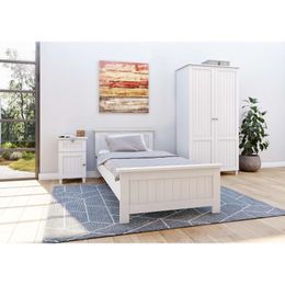 OTTO home Massivholzbett &raquo;Juventus, Bett, Massivholzbett, Holzbett, Bettrahmen&laquo; Breite/Belastbarkeit 140cm/180 KG, Breite 90 cm, aus massiver Kiefer, 