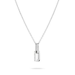 Liebeskind Berlin Damen Kette mit Anh&auml;nger &raquo;Schmuck Edelstahl Halskette The Festive Mini Link Sparkle&laquo; mit Zirkonia (synth.) silber Edelstahl, L: 45 B