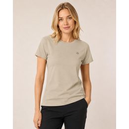 DEPROC Active Damen Funktionsshirt "LAGUN CS Damen T-Shirt", beige, Gr. 52, Jersey, 100% Baumwolle, Shirts