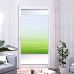 K-home Plissee &raquo;Farbverlauf Sunrise&laquo; Lichtschutz ohne Bohren verspannt Obermaterial: 100% Polyester 130cm, zweiseitig verschiebbar, 110cm