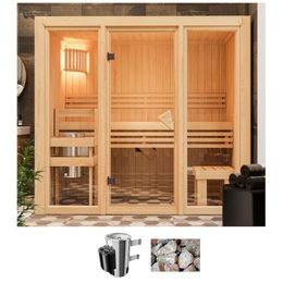 Karibu Sauna &raquo;Alani 2&laquo; Ofen 3,6 kW intgr. Strg beige Saunaofen, integrierte Steuerung, 3,6 kW